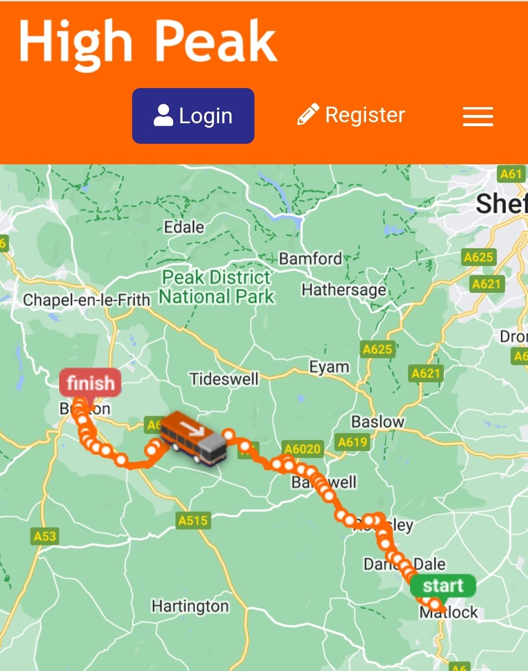 Transpeak TP3 | High Peak Buses – Smithys Cottage, Buxton, Peak District